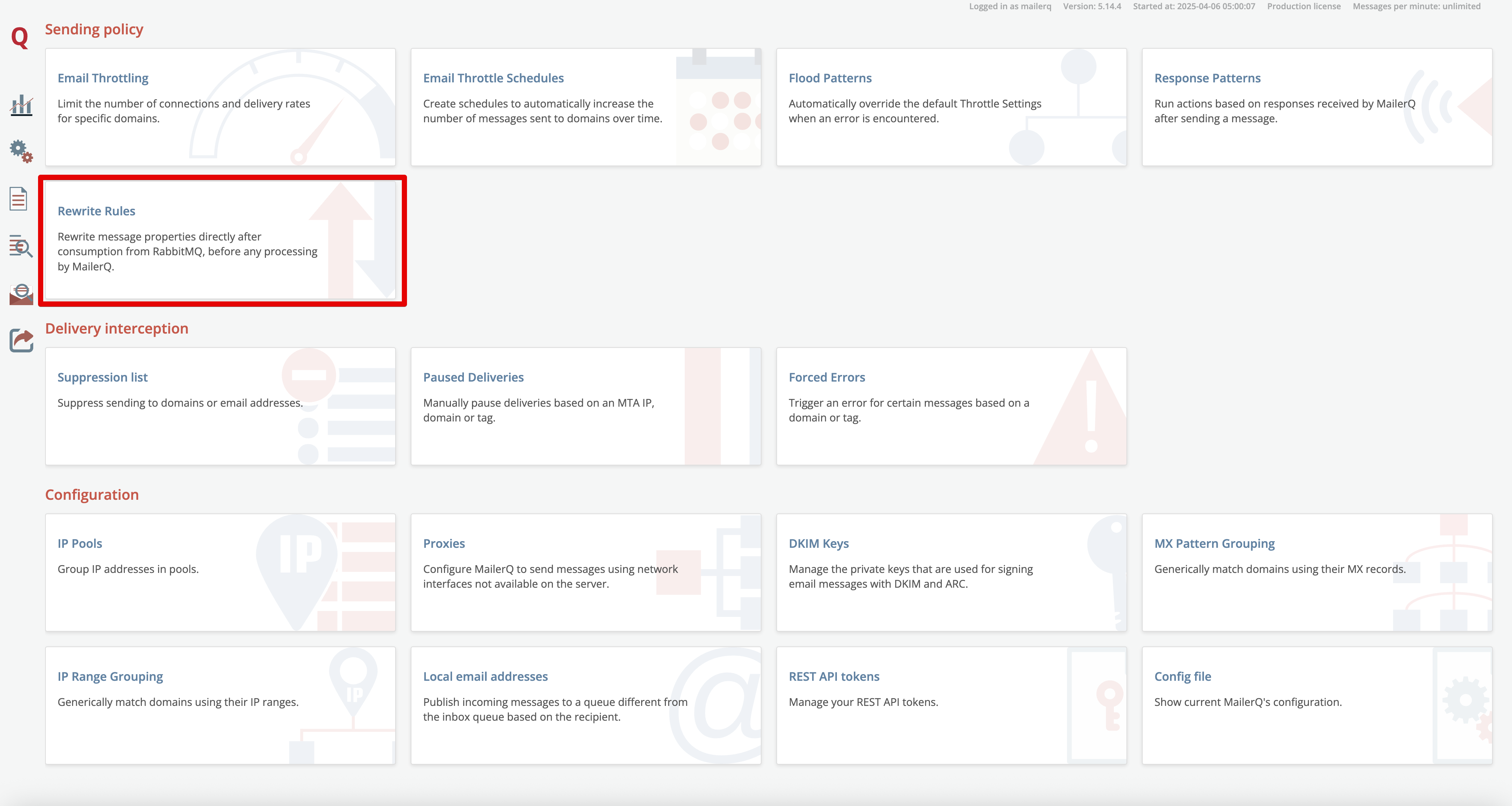Модуль Rewrite Rules в MailerQ: модификация писем на лету